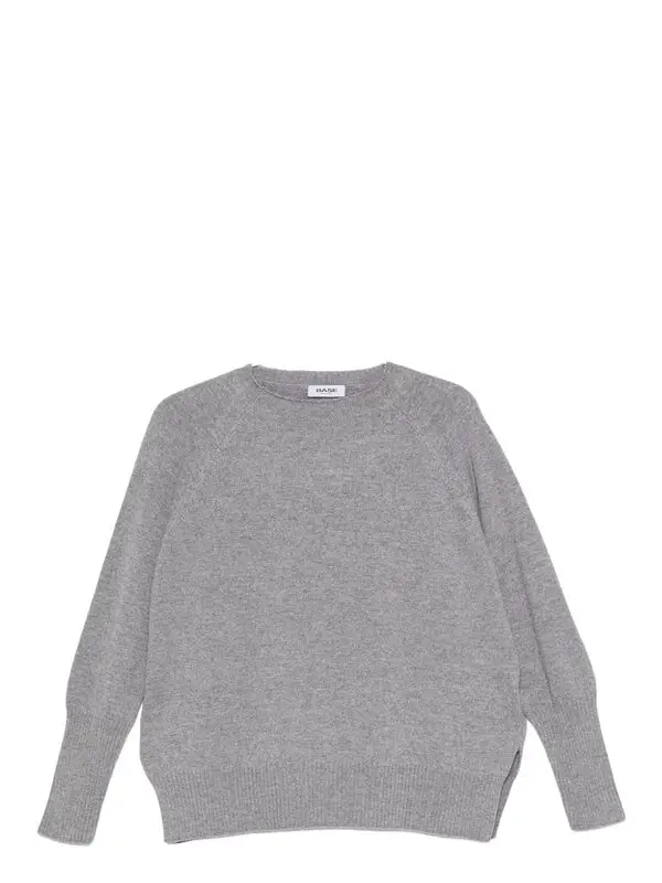 BASE Wool Crewneck Sweater - Grey