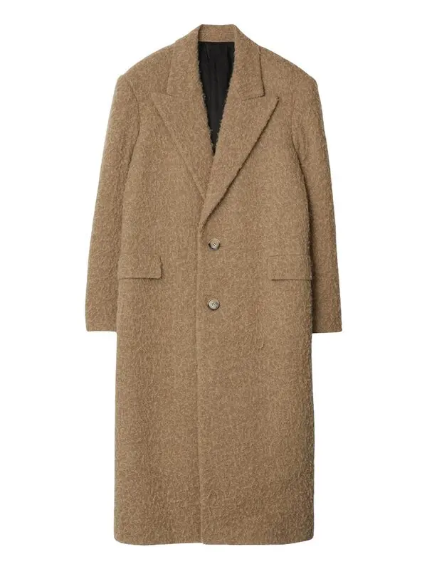 Burberry Alpaca Wool-blend Overcoat - Clay