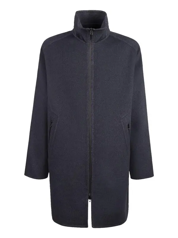 Sease Lifetime Double-face Cashmere Overcoat - Mid Blue
