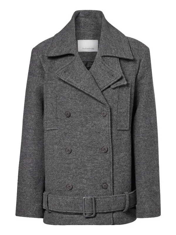 THE FRANKIE SHOP Scothern Virgin Wool Peacoat - Grey