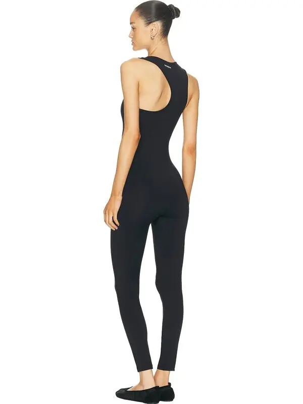 NORBA Asymmetric Leotard - Black