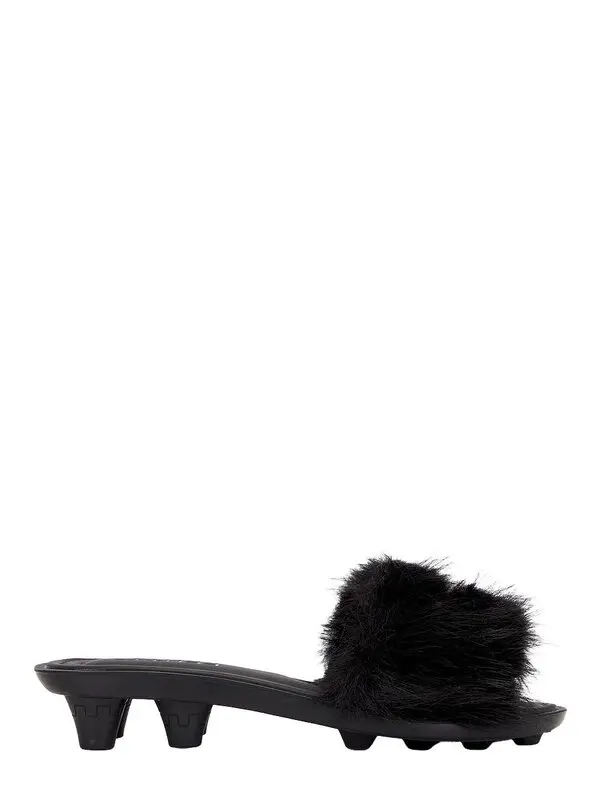 PUMA X Fenty Faux Fur Slide - Black