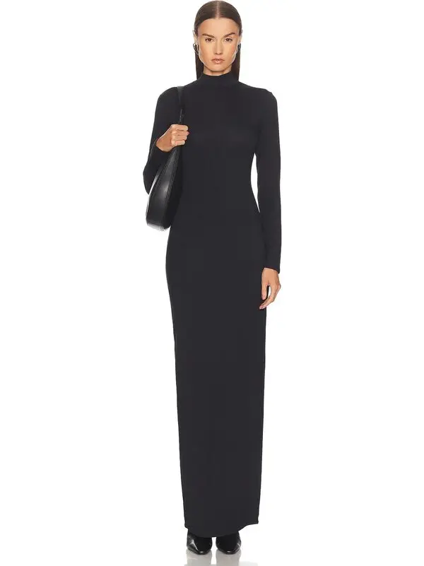 SKIMS Smooth Layers Turtleneck Dress - Obsidian