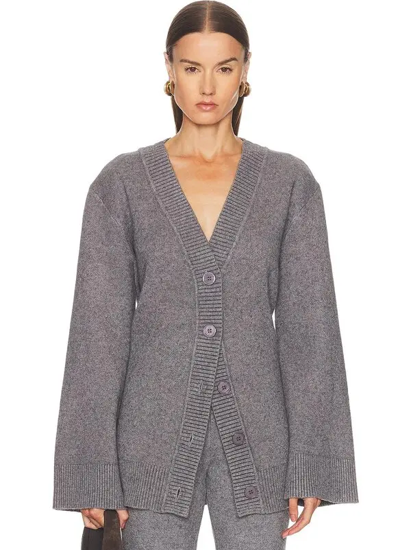 SEROYA Denise Cardigan - Medium Grey