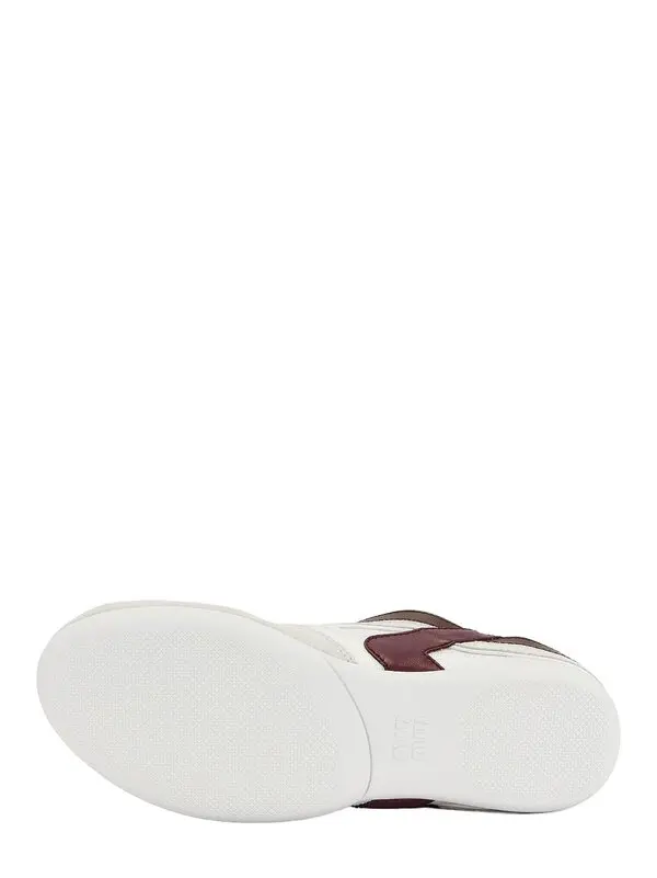 Miu Miu Nylon & Ayers Sneaker - Bianco & Amaranto