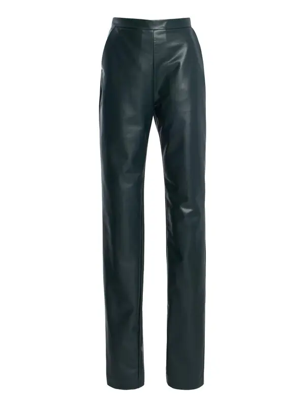 CUCCULELLI SHAHEEN Leather Skinny Pants - Grey