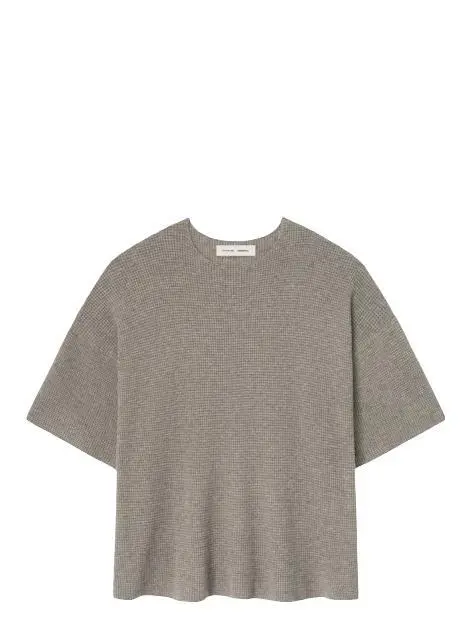 Fear Of God Essentials Waffle Short Sleeve Sweater - Homestead Heather