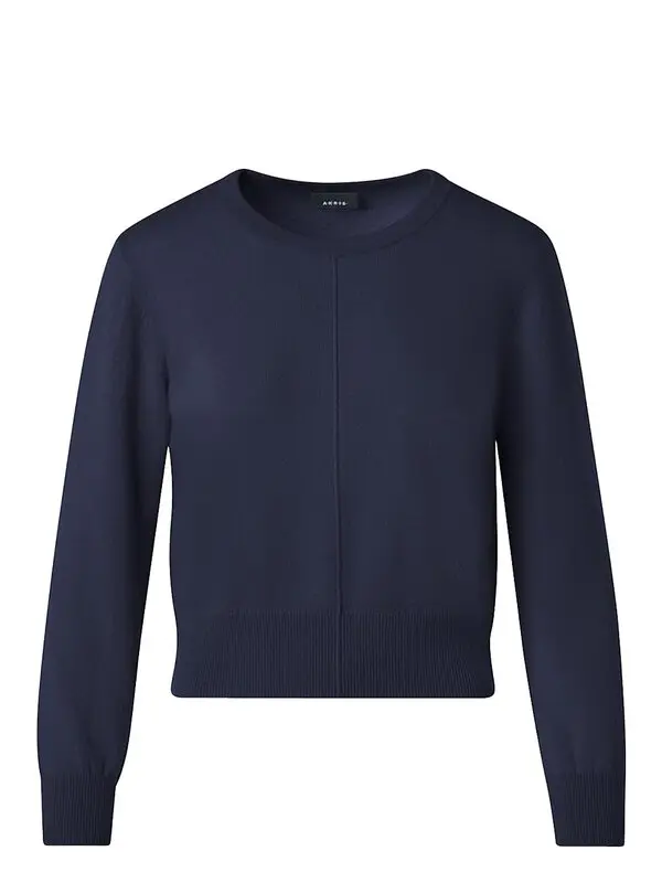 Akris Cashmere Crewneck Sweater - Navy