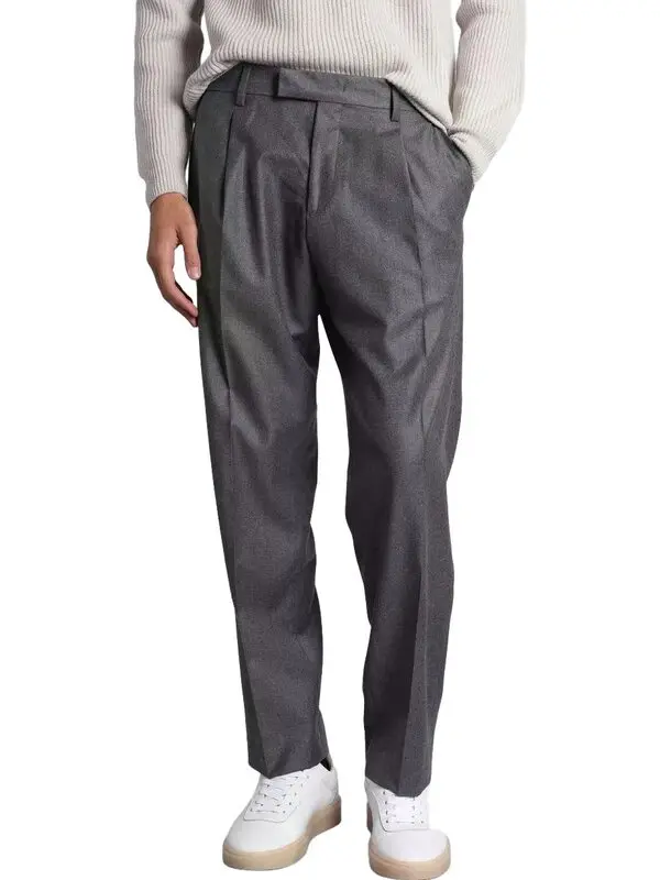 GREYED Albert Pleated Trousers - Grey