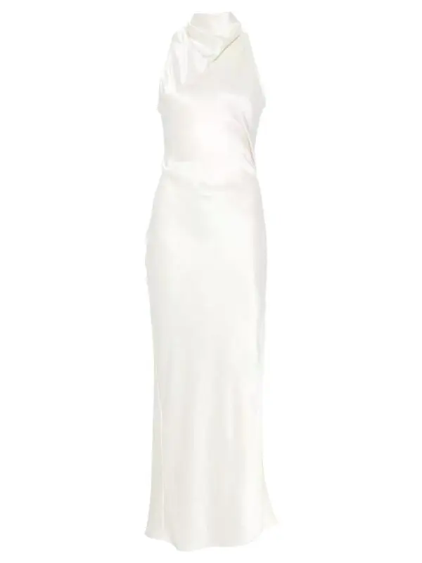 Nanushka High-neck Sleeveless Dress - White