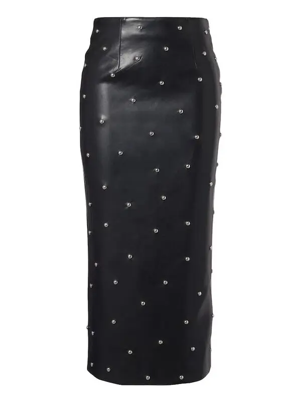 ROTATE BY BIRGER CHRISTENSEN Studded Pencil Skirt - Black