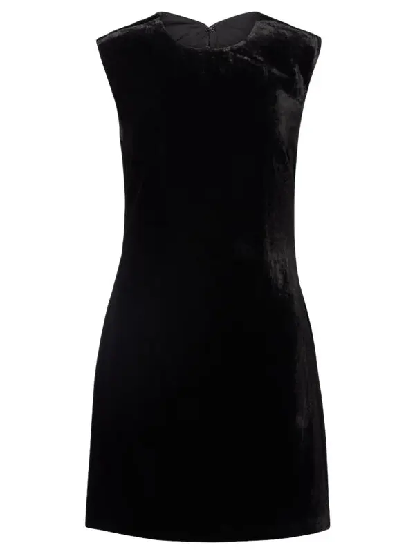 Veronica Beard Svetlana Velvet Minidress - Black