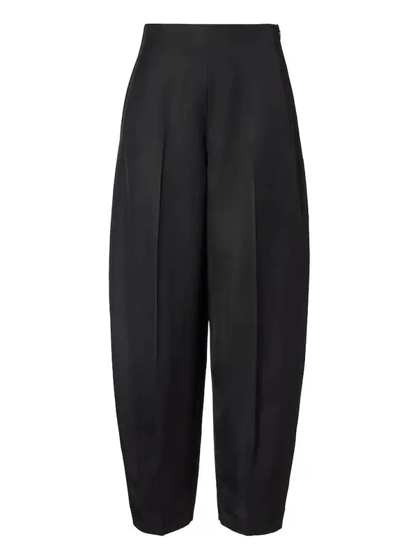 FFORME Yvette Barrel-leg Pants - Black