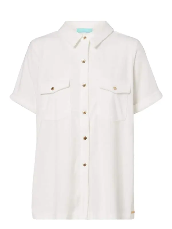 Melissa Odabash Tori Cotton-blend Shirt - White