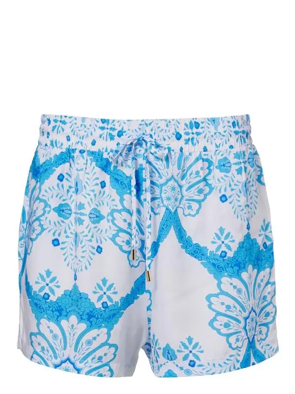 Melissa Odabash Annie Printed Shorts - White