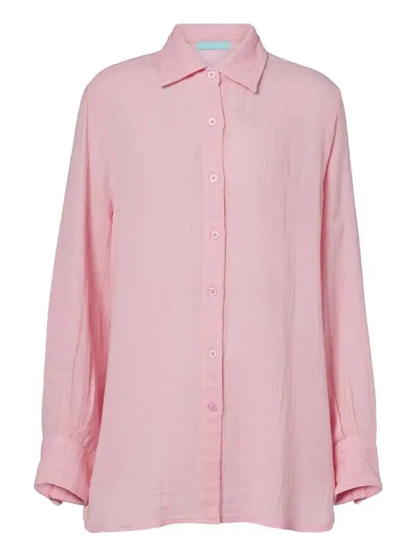 Melissa Odabash Leona Cotton Shirt - Pink