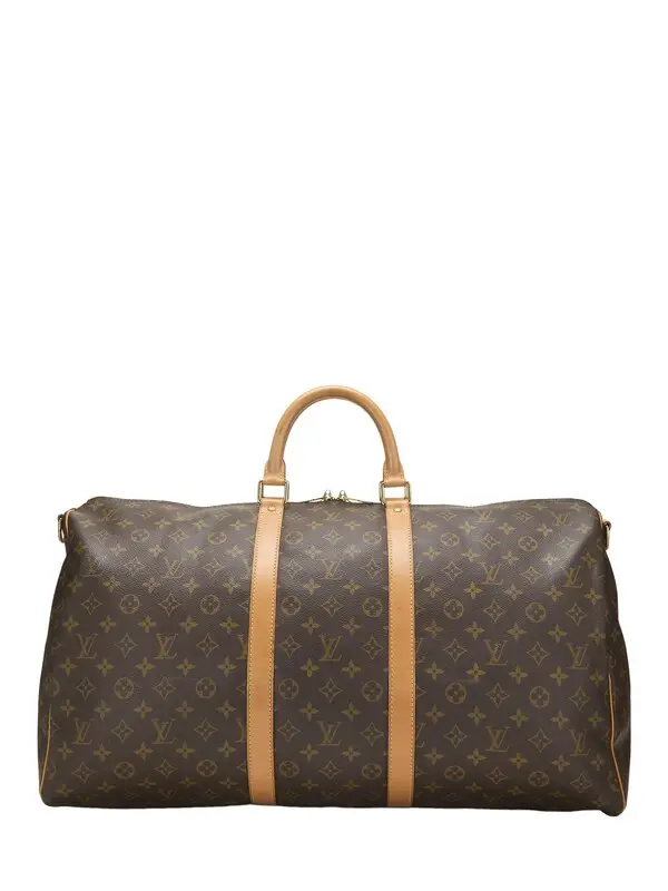 LOUIS VUITTON Monogram Keepall Bandouliere 55 - Brown