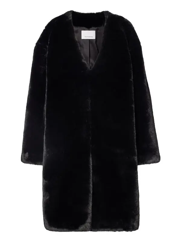 THE FRANKIE SHOP Matera Long Coat - Black