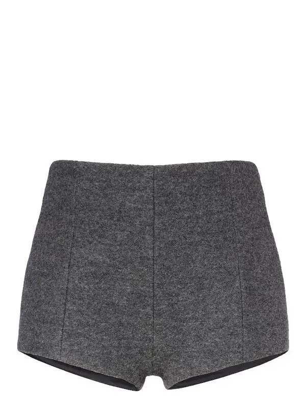 THE FRANKIE SHOP Vail Virgin Wool Shorts - Grey