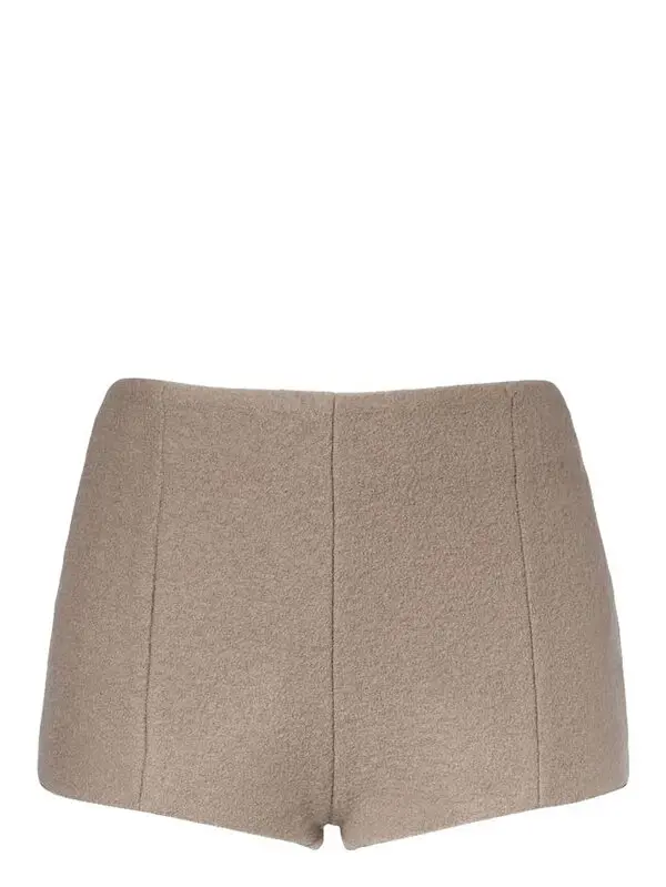 THE FRANKIE SHOP Vail Virgin Wool Shorts - Beige