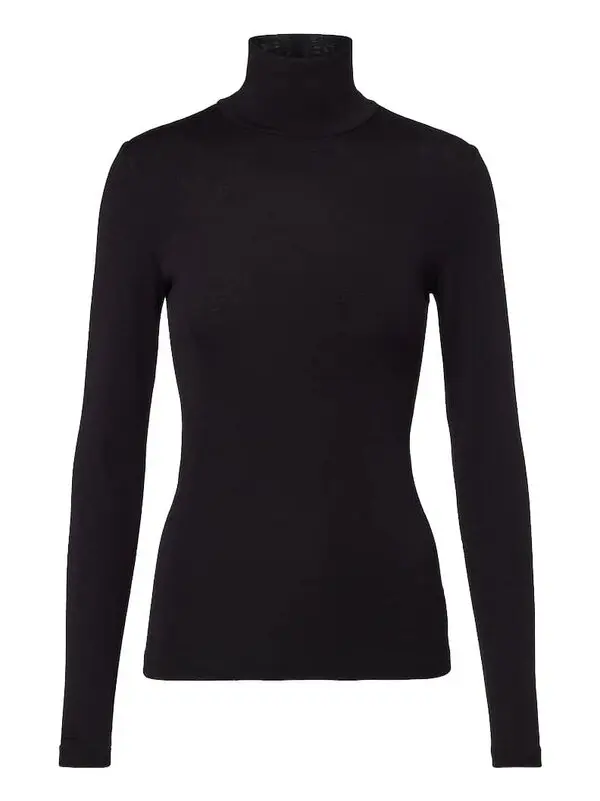 Loro Piana Virgin Wool Turtleneck Sweater - Black