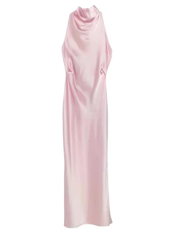 Nanushka Cowl-neck Midi Dress - Pink
