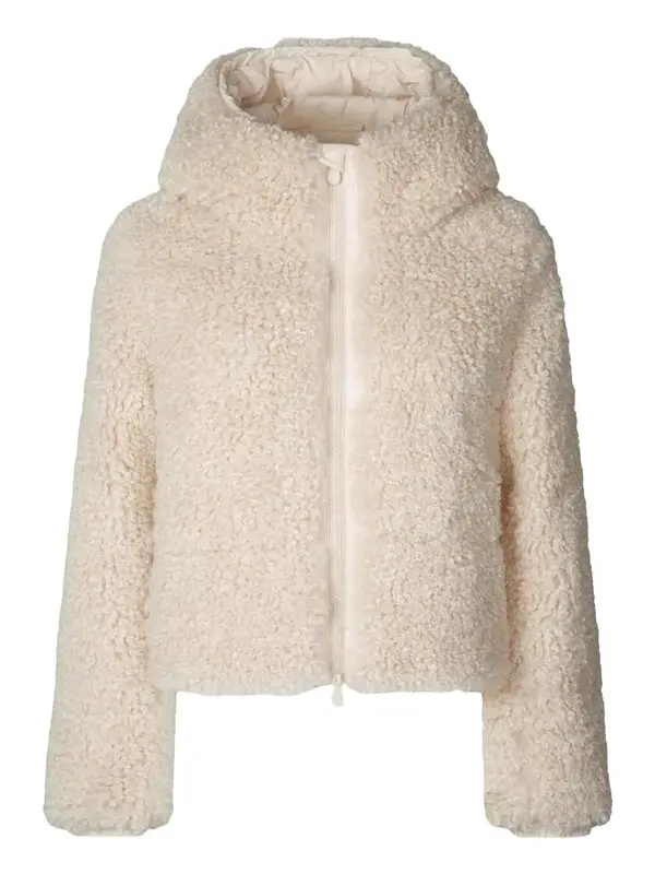 SAVE THE DUCK Dada Faux Shearling Down Jacket - Beige