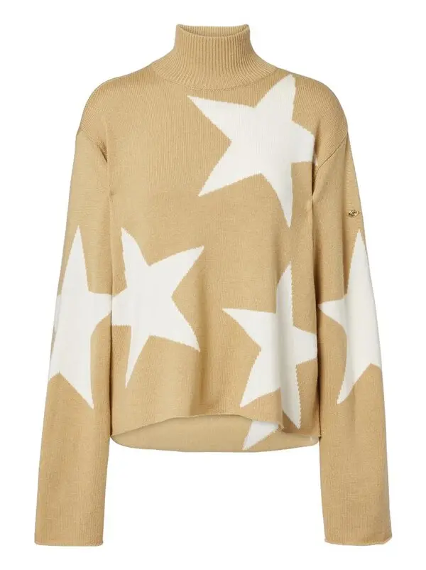 Goldbergh Wool-blend Turtleneck Sweater - Beige