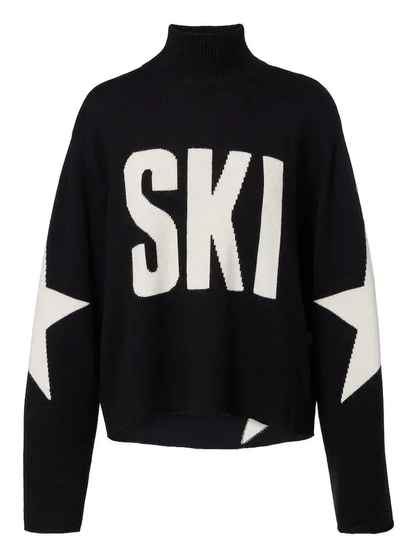 Goldbergh Wool-blend Turtleneck Sweater - Black