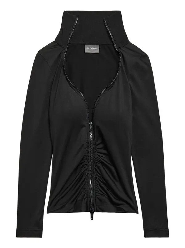 Balenciaga Bra Cup Zip-up Jacket - Black