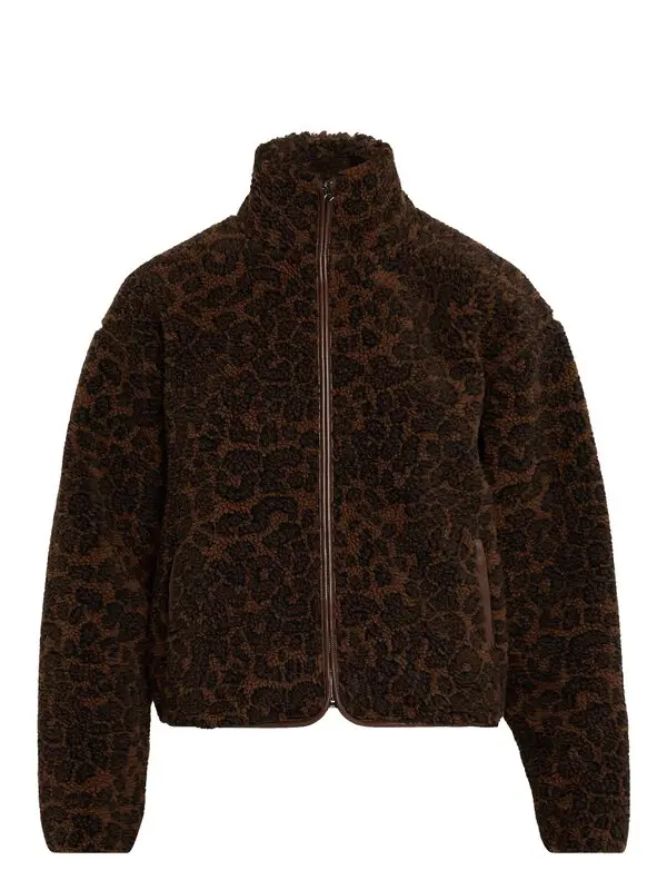 Rag & Bone Sun Cheetah Sherpa Jacket - Leopard