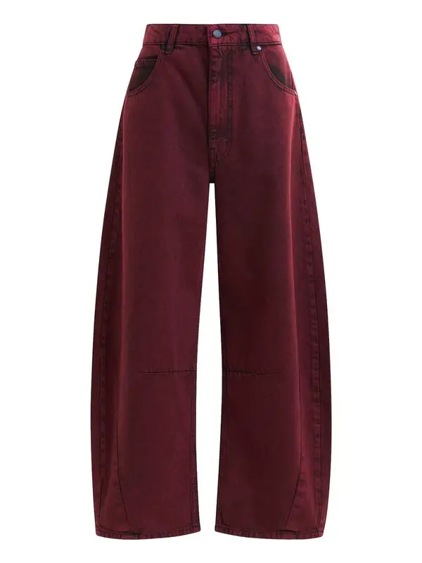 Essentiel Antwerp Impressive Barrel-leg Jeans - Dark Red
