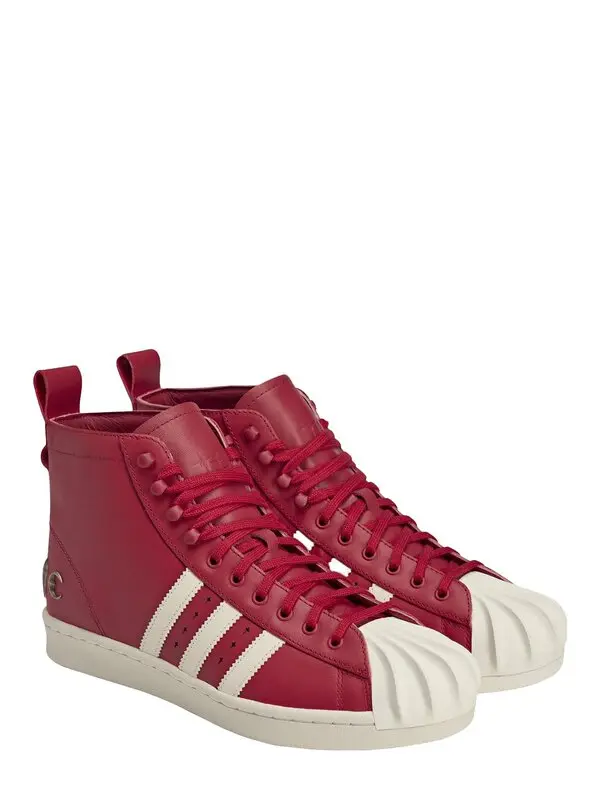 Adidas X Thug Club Superstar Sneaker Boot - Red/off White
