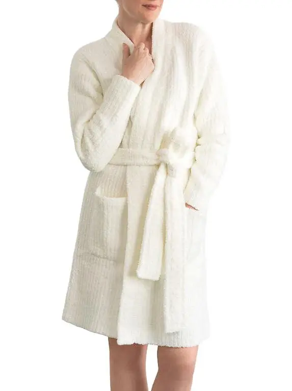 SUNDAY CITIZEN Rib-knit Cardigan Robe - Off White