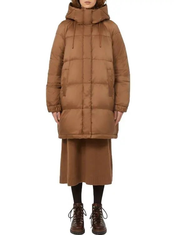 Max Mara Anfora Reversible Down Puffer Coat - Hazelnut Brown