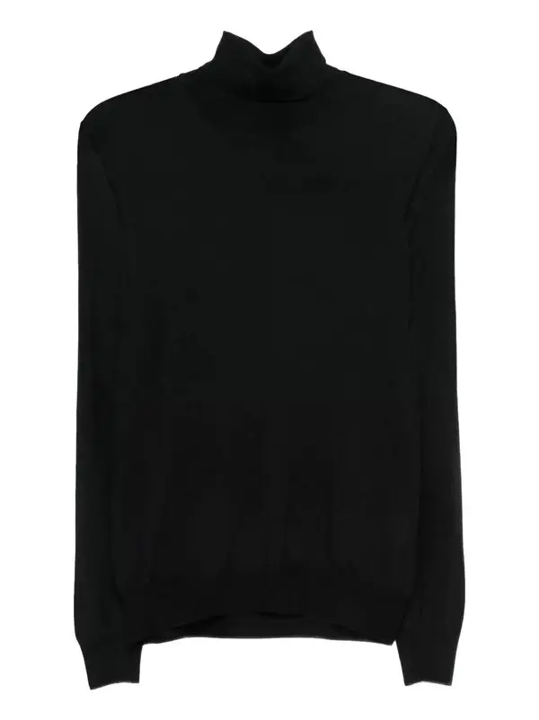 Tagliatore Roll-neck Sweater - Black