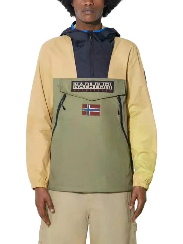 NAPAPIJRI Zip-up Hooded Jacket - Green