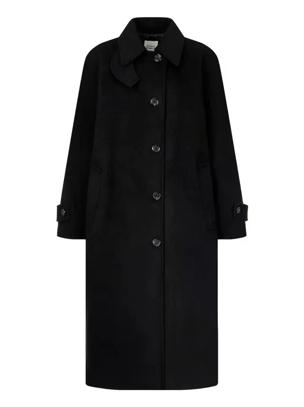 STUDIO TOMBOY Single-breasted Wool-blend Coat - Black