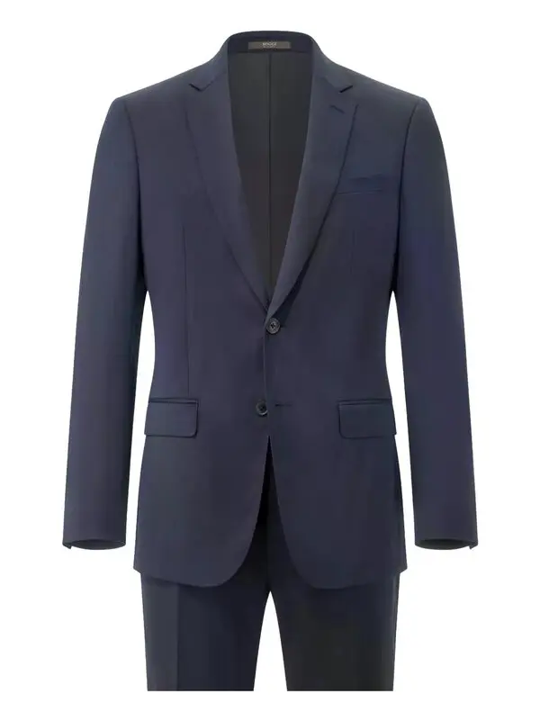 Boggi Milano Flap-pocket Suit - Blue