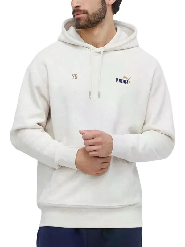 PUMA Embroidered Hoodie Sweatshirt - Neutrals