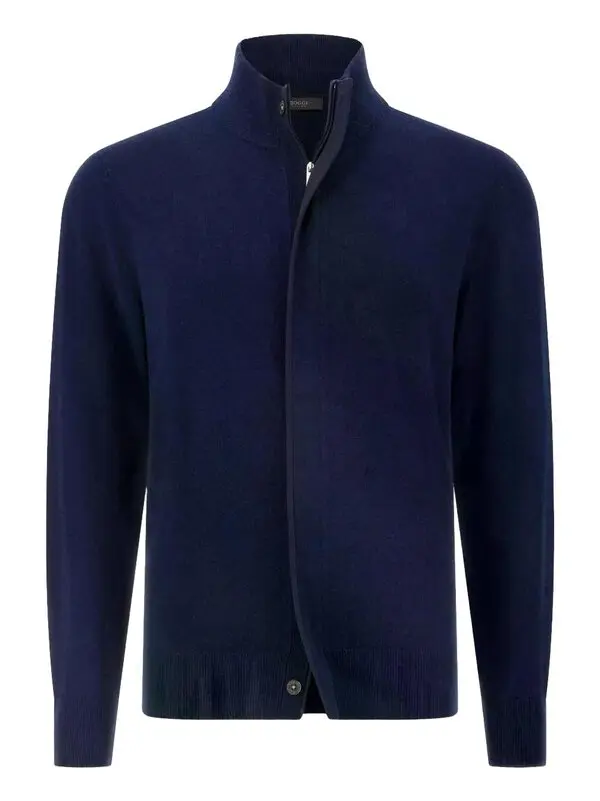 Boggi Milano Full-zip Cardigan - Blue