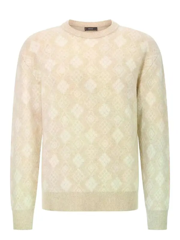 Boggi Milano Roll-neck Wool Sweater - Neutrals