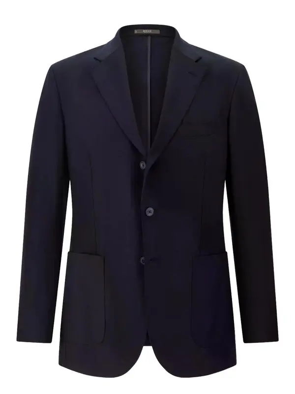Boggi Milano Single-breasted Blazer - Blue