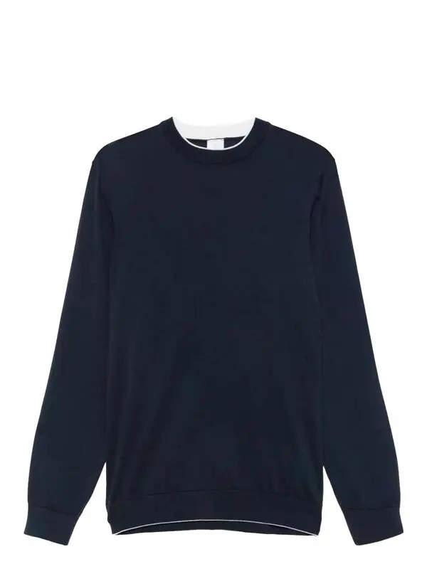 Eleventy Crew Neck Sweater - Blue