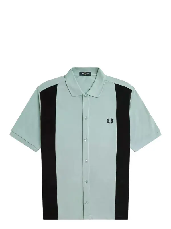 Fred Perry Logo-embroidered Shirt - Blue