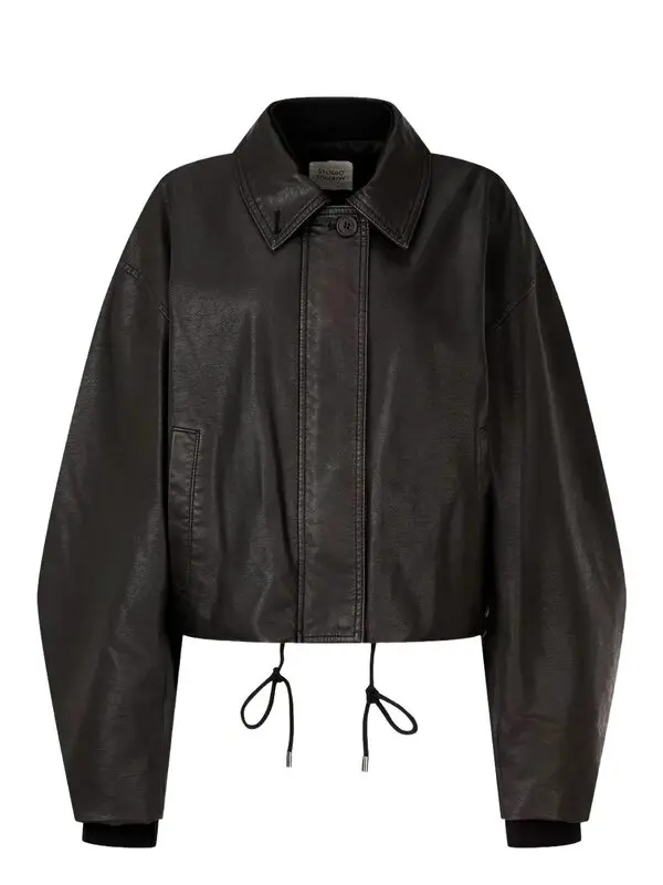 STUDIO TOMBOY Faux Leather Jacket - Black