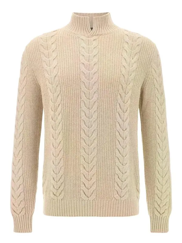 Boggi Milano Cable-knit Sweater - Neutrals