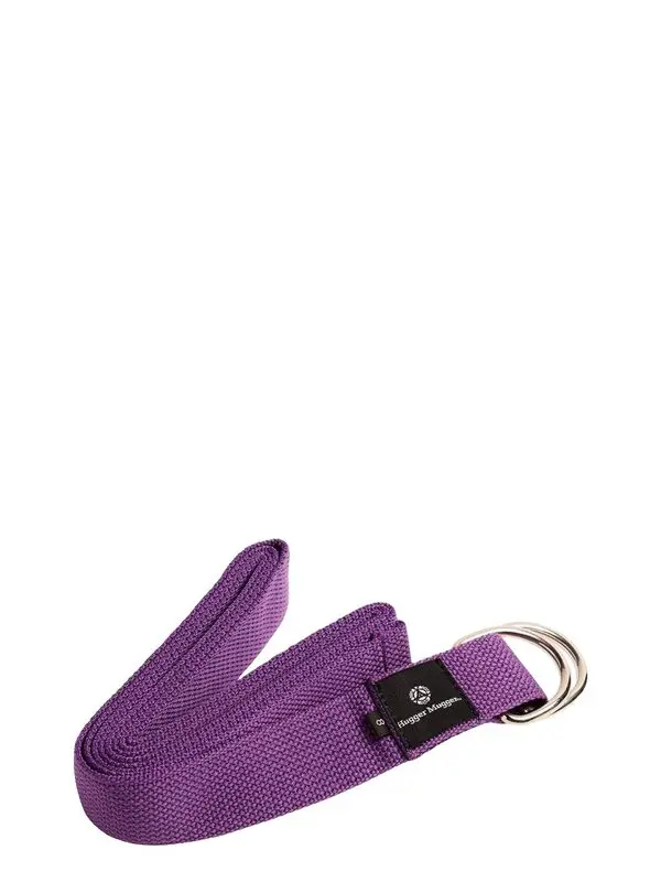 HUGGER MUGGER 8' Cotton Yoga Strap With D-ring - Purple