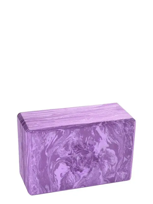 HUGGER MUGGER Marbled Yoga Foam Block - Cosmic Purple