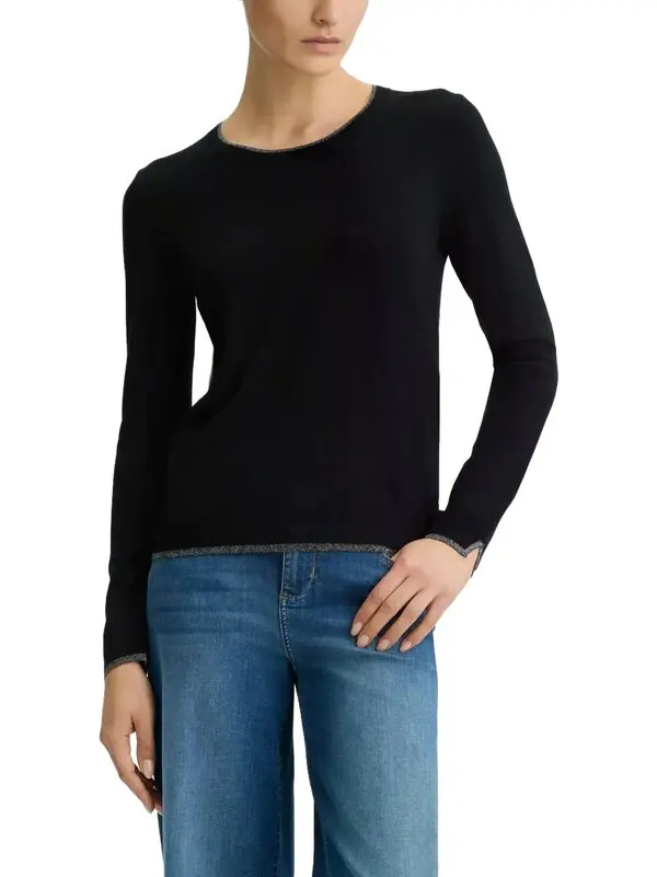 Liu Jo Long Sleeve Sweater - Black